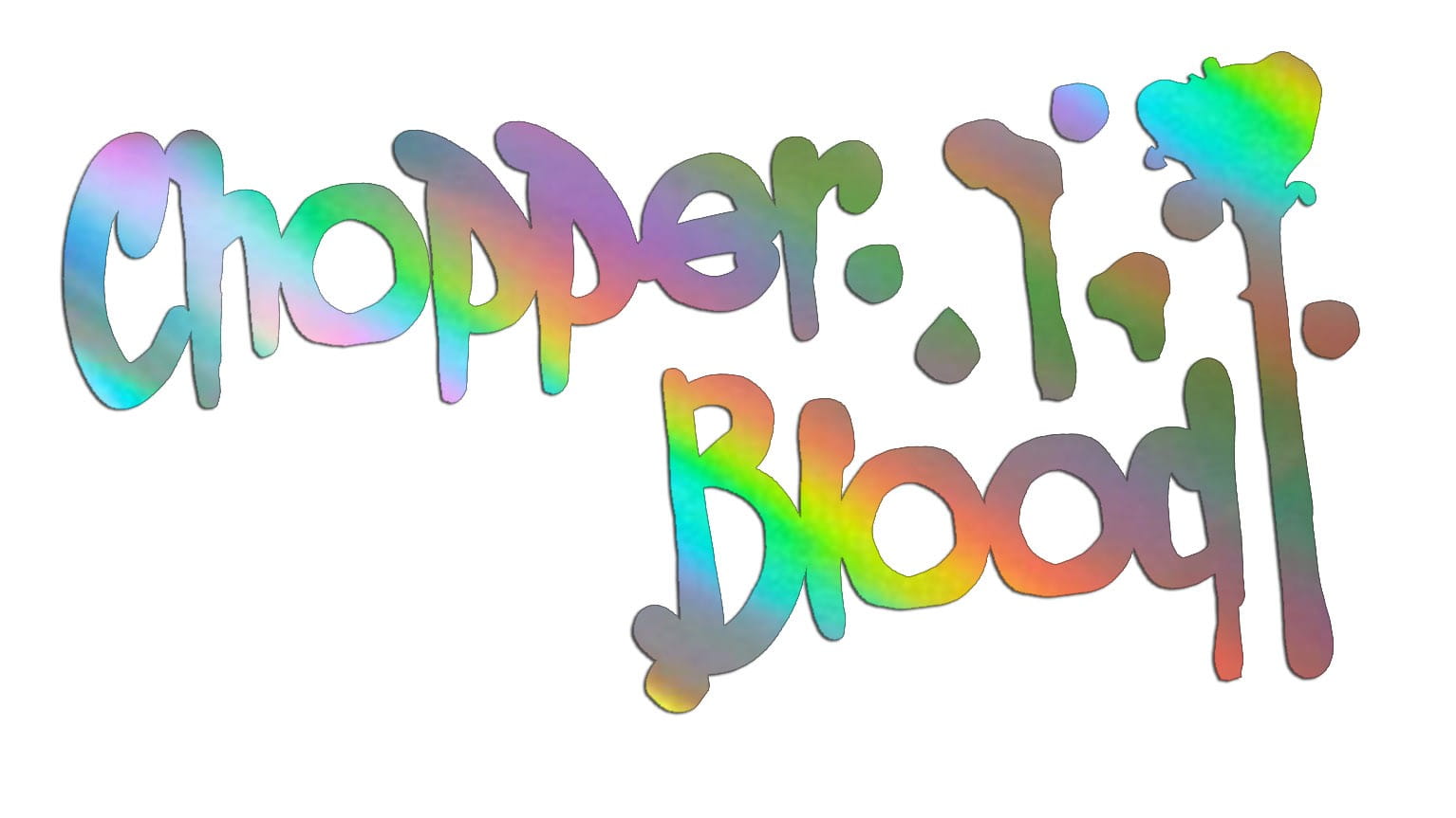 CHOPPER BLOOD - holograficzna Wklejki Naklejki